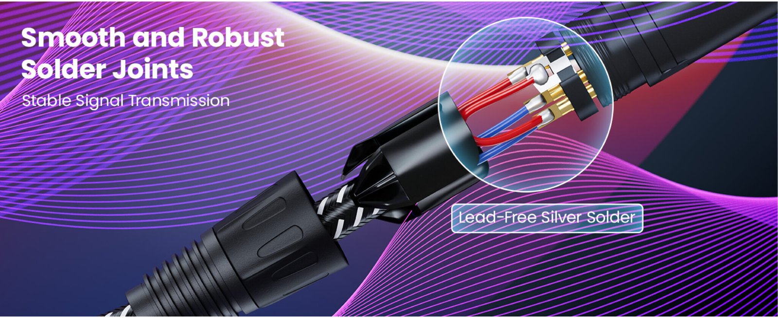 Premium XLR Pro Male-Female Balanced Shielded Cable - BlueRigger